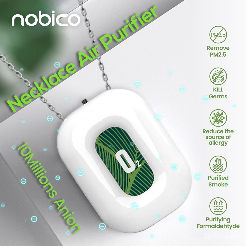 ใหม่⚡ส่งเร็ว 1-3 วัน⚡Nobicoเครื่องฟอกอากาศ PM 2.5 Wearable Air Purifier Necklace Mini Portable ...