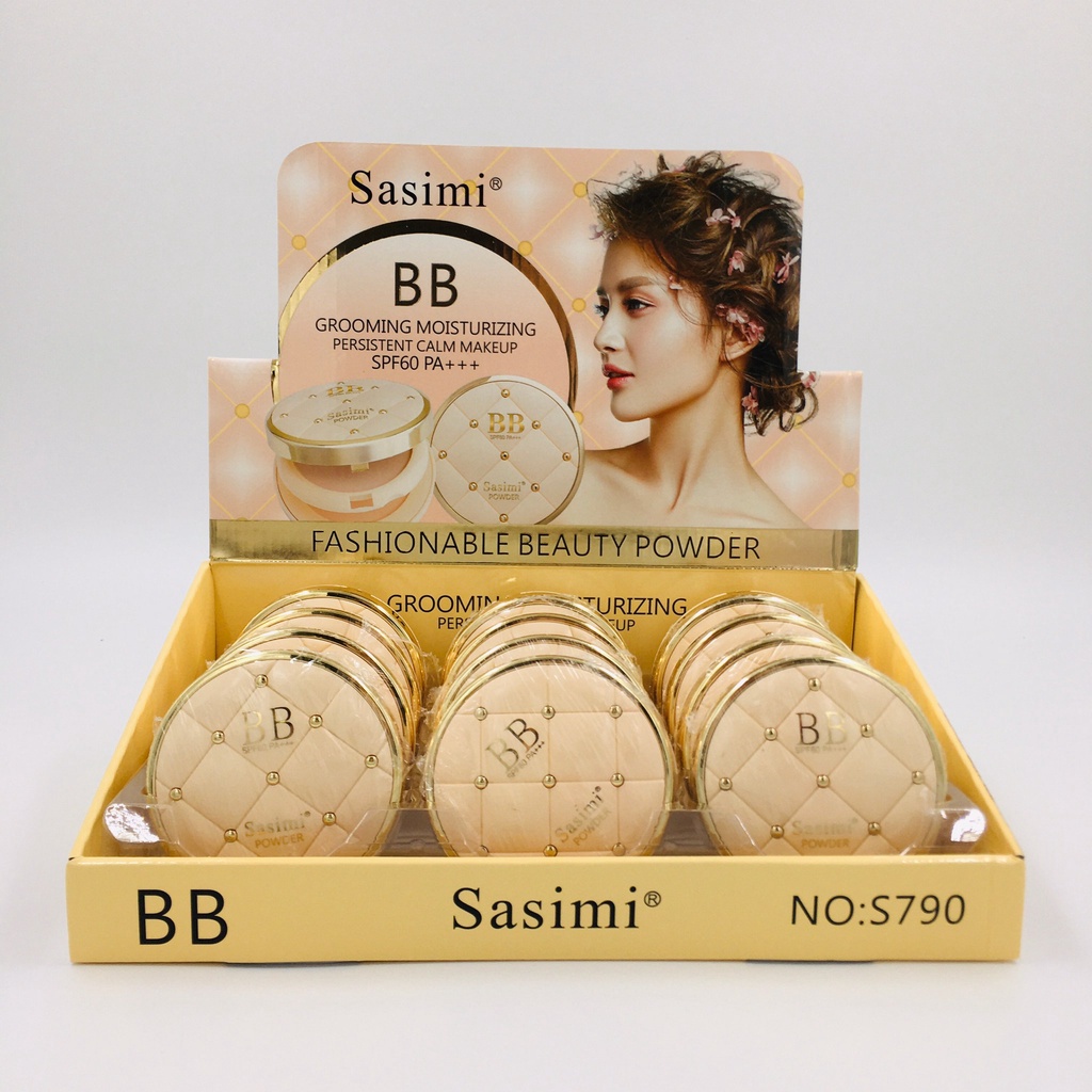 Sasimi BB Powder S790 แป้งพัฟ แป้งตลับ 2 ชั้น แป้งพัฟกันแดด แป้งพัฟกันน้ำ แป้งพัฟผสมรองพื้น ...
