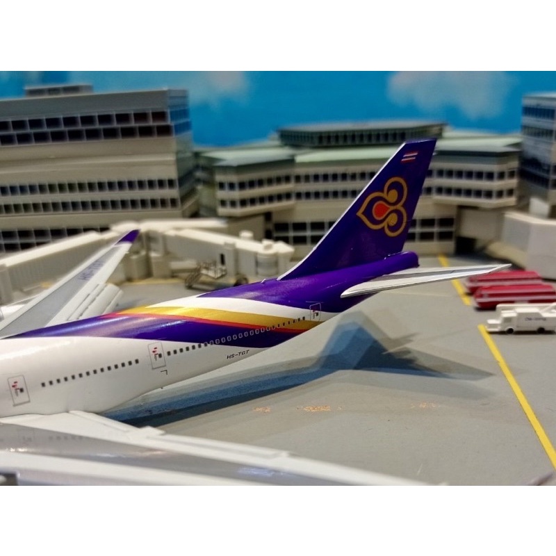 โมเดลเครื่องบิน LH4212A 1400 Thai Airways B747-400 Flap Down HS-TGT - toystudio - ThaiPick