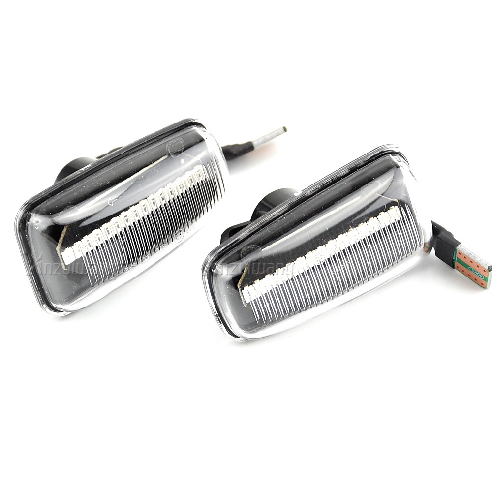 กระพริบรถเลี้ยวไฟสัญญาณด้านข้างไฟ LED ด้านข้างสำหรับ Peugeot 306 106 ...