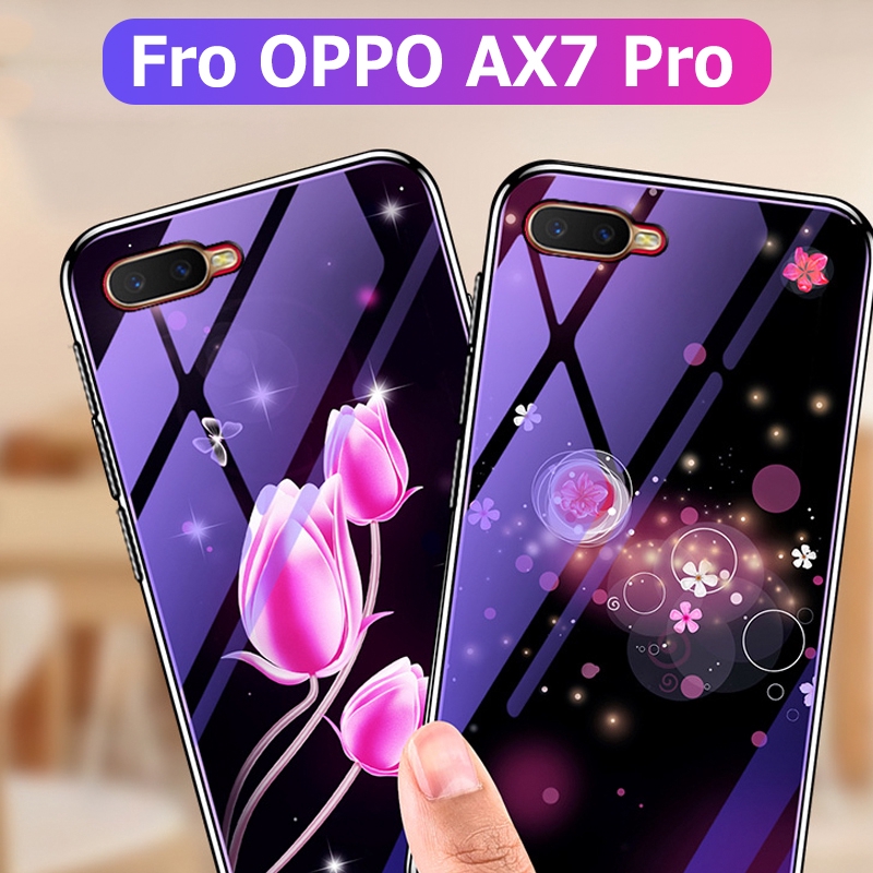 OPPO AX7 Pro Hard Case เคสโทรศัพท์พิมพ์ลายดอกไม้สีฟ้า - womenfamily.th - ThaiPick