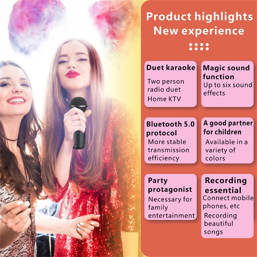 BWireless Bluetooth Condenser Microphone Small Giant Egg Microphone ...