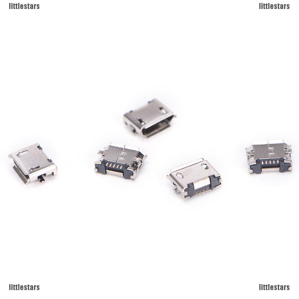 {LUV} 10pcs Micro USB 5pin B type Female Connector For Connector 5 pin ...