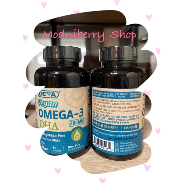 PreOrder Deva Vegan Omega-3 DHA 90 Vegan Softgels - bm.beautyworld ...