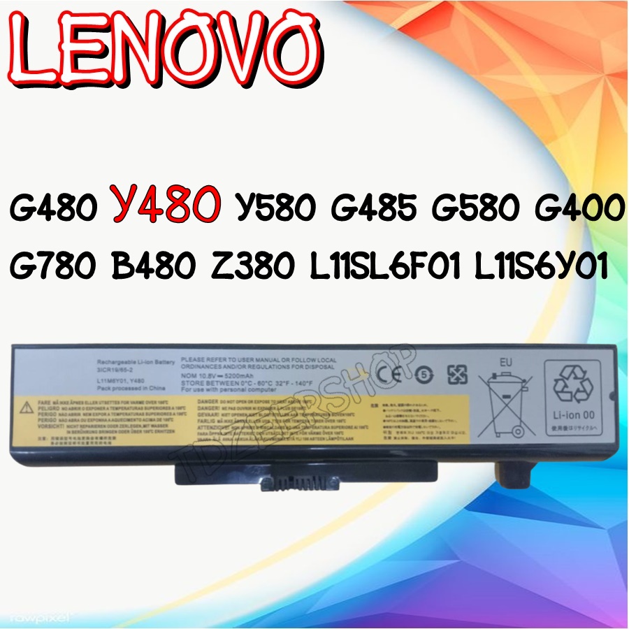 Battery Lenovo G480 Y480 แบตเตอรี่โน๊ตบุ๊ค Notebook รุ่น ideapad Lenovo IdeaPad B480 B485 B495 ...