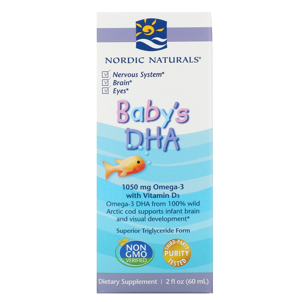 ดีเอชเอ โอเมก้า-3 พร้อมวิตามินดี 3 ( Baby's DHA, Omega-3s with Vitamin ...