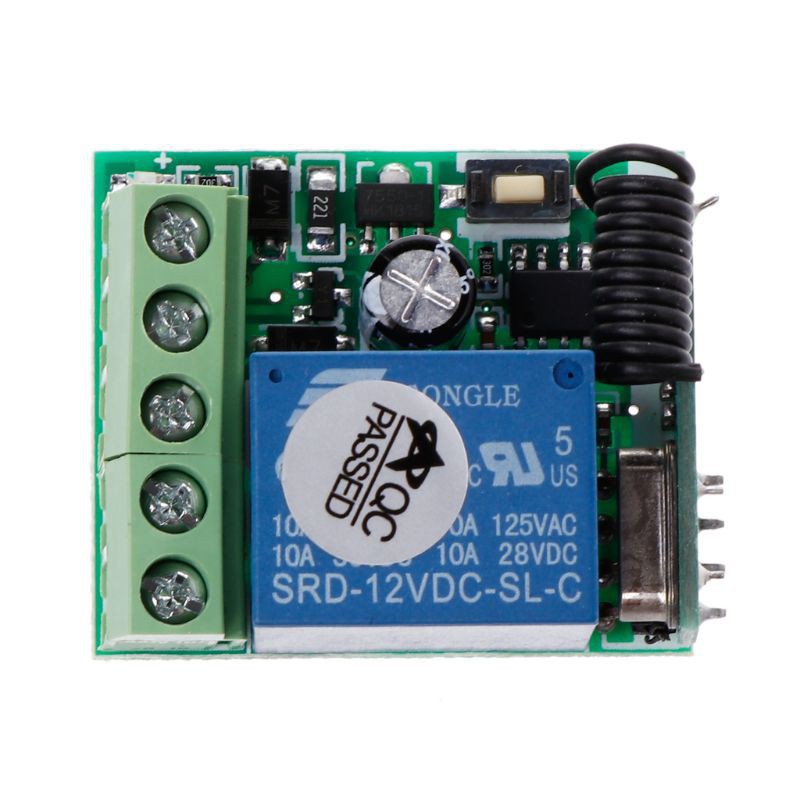 Remote Control Wireless Switch 12V 315MHz 1CH Relay Receiver Module RF ...