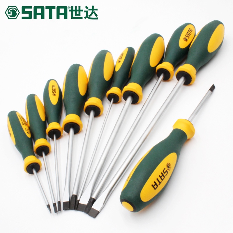 Shida tool one-word ไขควงปากแบนเยอรมันสามสี handle เยอรมันนำเข้าไขควง ...