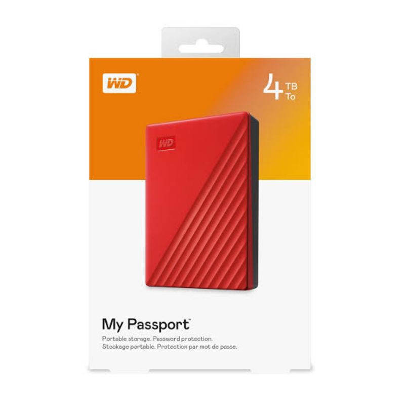 *ถูกสุด*WD New Passport 4TB (Red) USB3.0 ,HDD2.5" ฮาร์ทดิส4TB Western ...