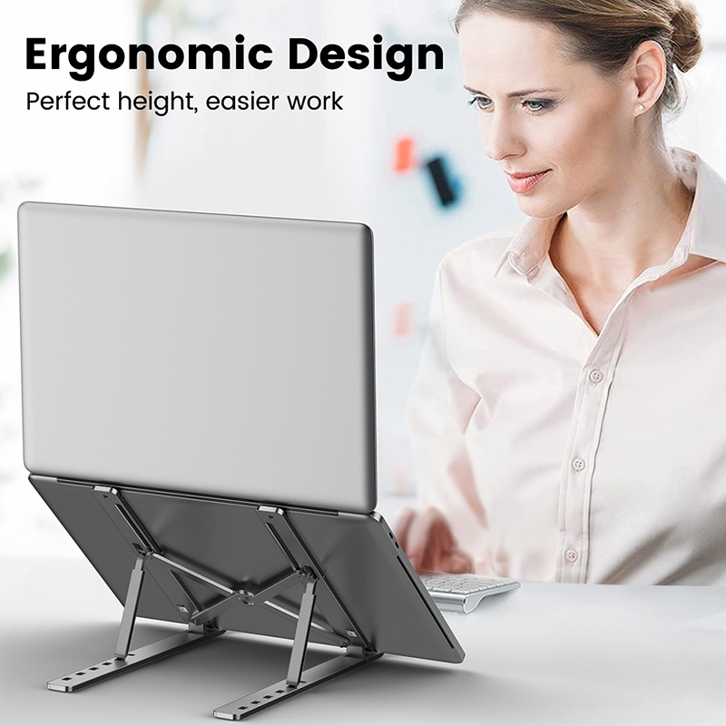 Portable Laptop Stand Aluminum Notebook Support Computer Bracket Holder ...