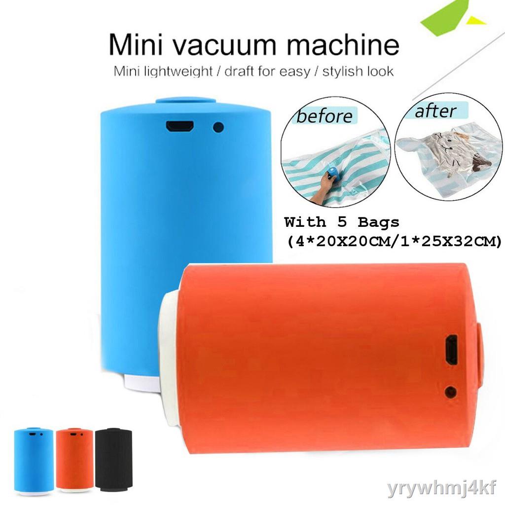 Mini Automatic Vacuum Sealer Pump Machine Portable USB Rechargeable ...