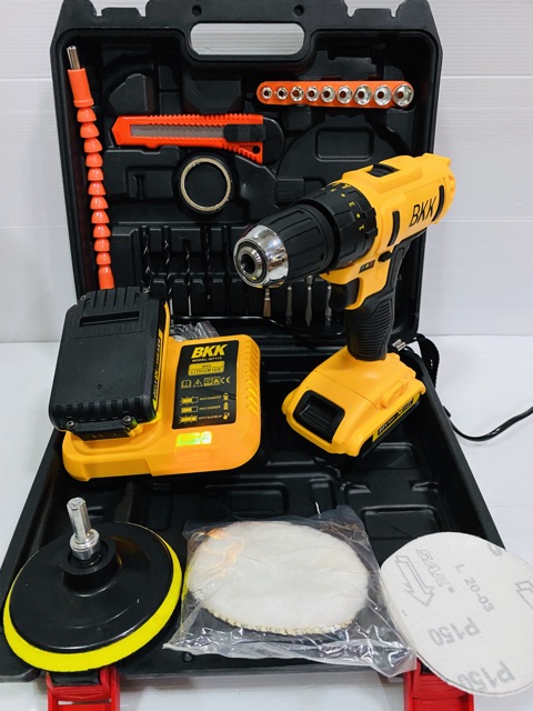 Bkk [รุ่นใหม่128V] สว่านแบต สว่านไร้สาย 3ระบบ 128V+ชุดแถมตามภาพ - pcs_tool - ThaiPick