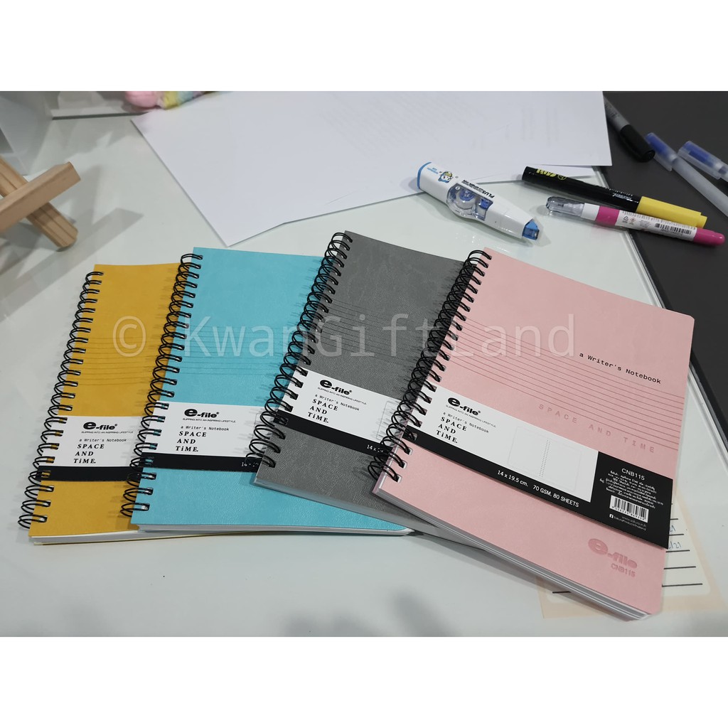 สมุด สมุดโน๊ต ปกPU แบบนิ่ม ขนาด 14*19.5 ซม. หนา 70 แกรม จำนวน 80 แผ่น ...