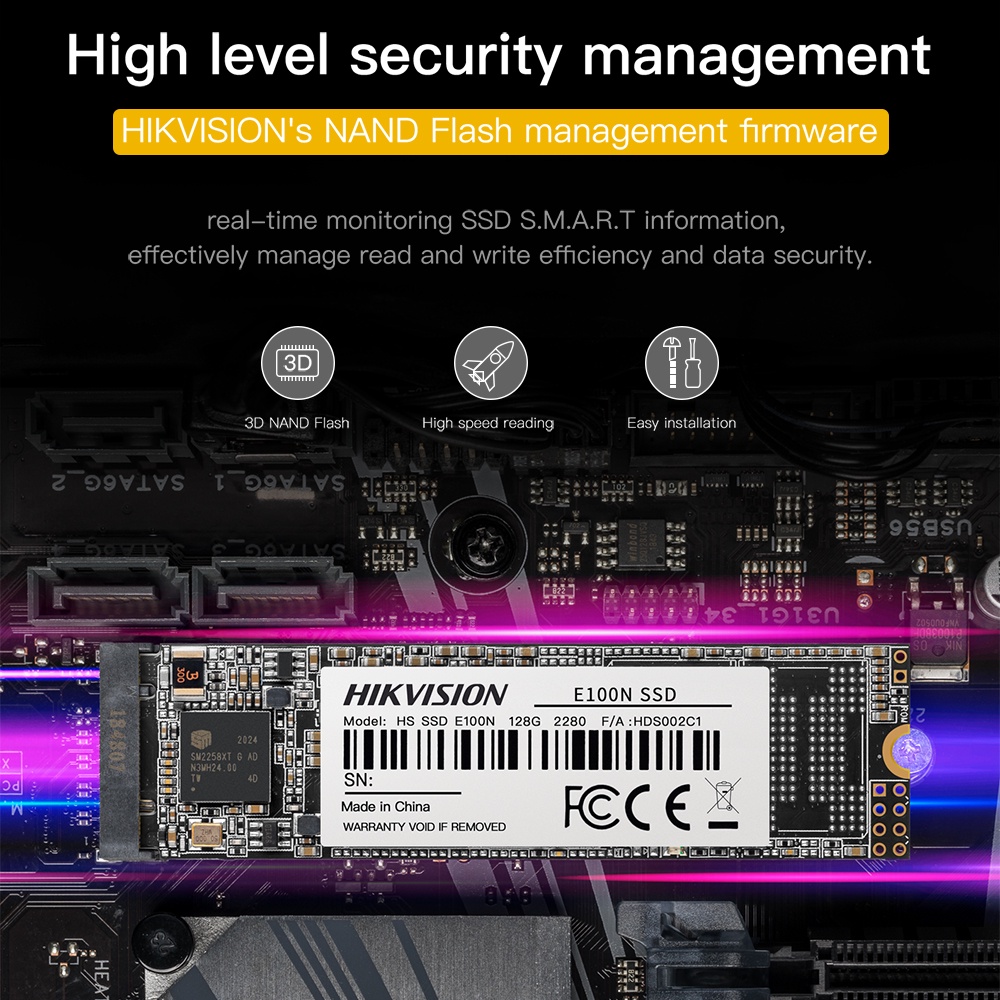 HIKVISION E100N M2 SSD 256GB 512GB 1TB 128GB M.2 2280 SATA III rotocol ...