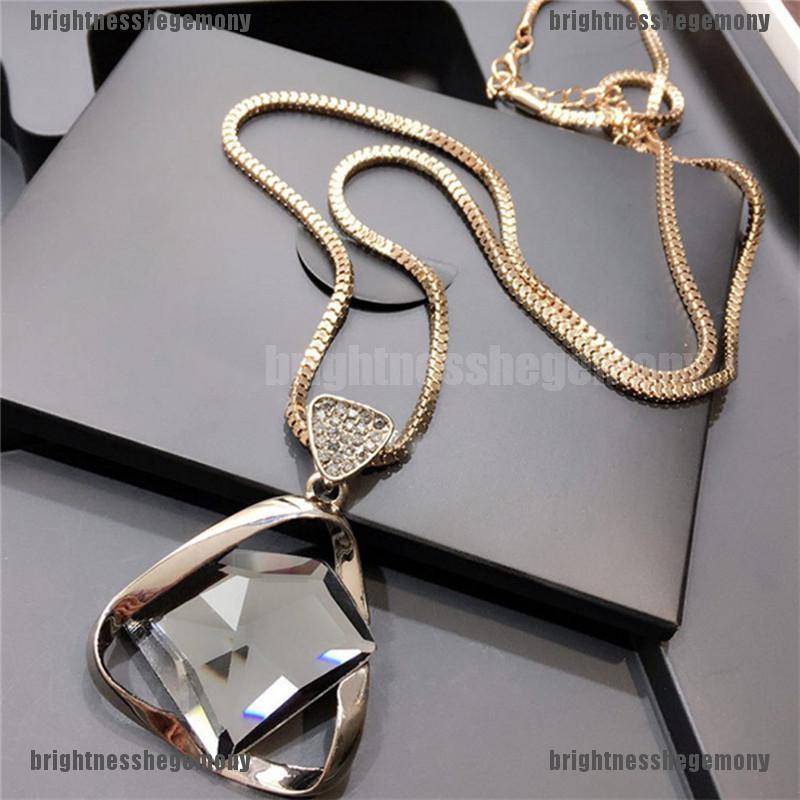 BMTH Diamond triangle sweater Long Chain Necklace adore ...