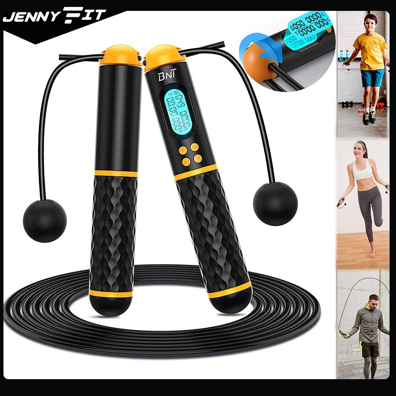 Steel Wire Smart/Digital Jump Rope Speed Skipping Rope with Calorie ...