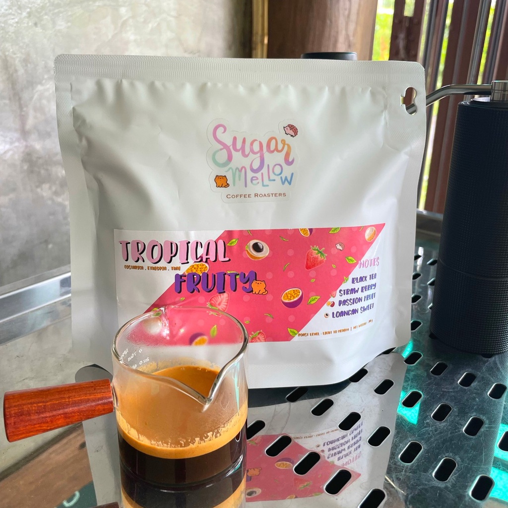Tropical Fruity - Light Medium เมล็ดกาแฟคั่ว 200 g. 500 g. By Sugar ...