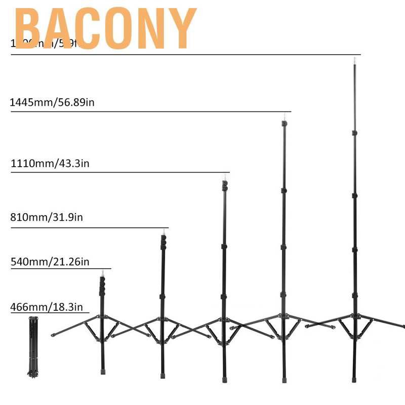Bacony KINGJOY ขาตั้งกล้องสามขา ยืดหดได้ 5 ส่วน สําหรับถ่ายภาพ ...