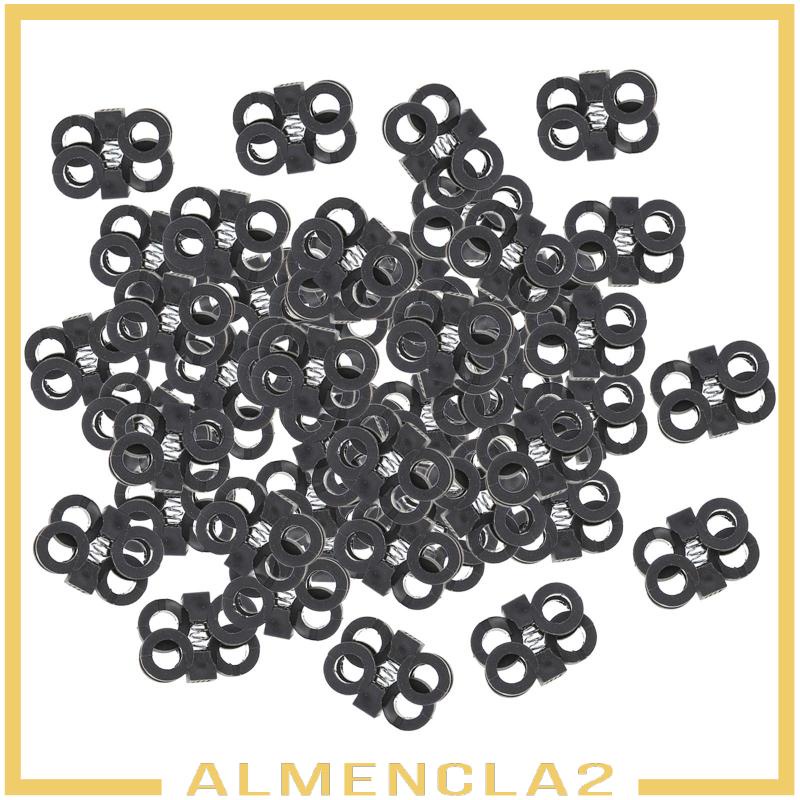 ALMENCLA2 50PCS Quick Shoelace Lock Shoe Strings Cord Fastener Buckle ...