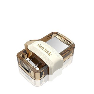 SanDisk Ultra 64GB D3 Dual Drive OTG USB Flash Drive m3.0 CLEAR USB ...