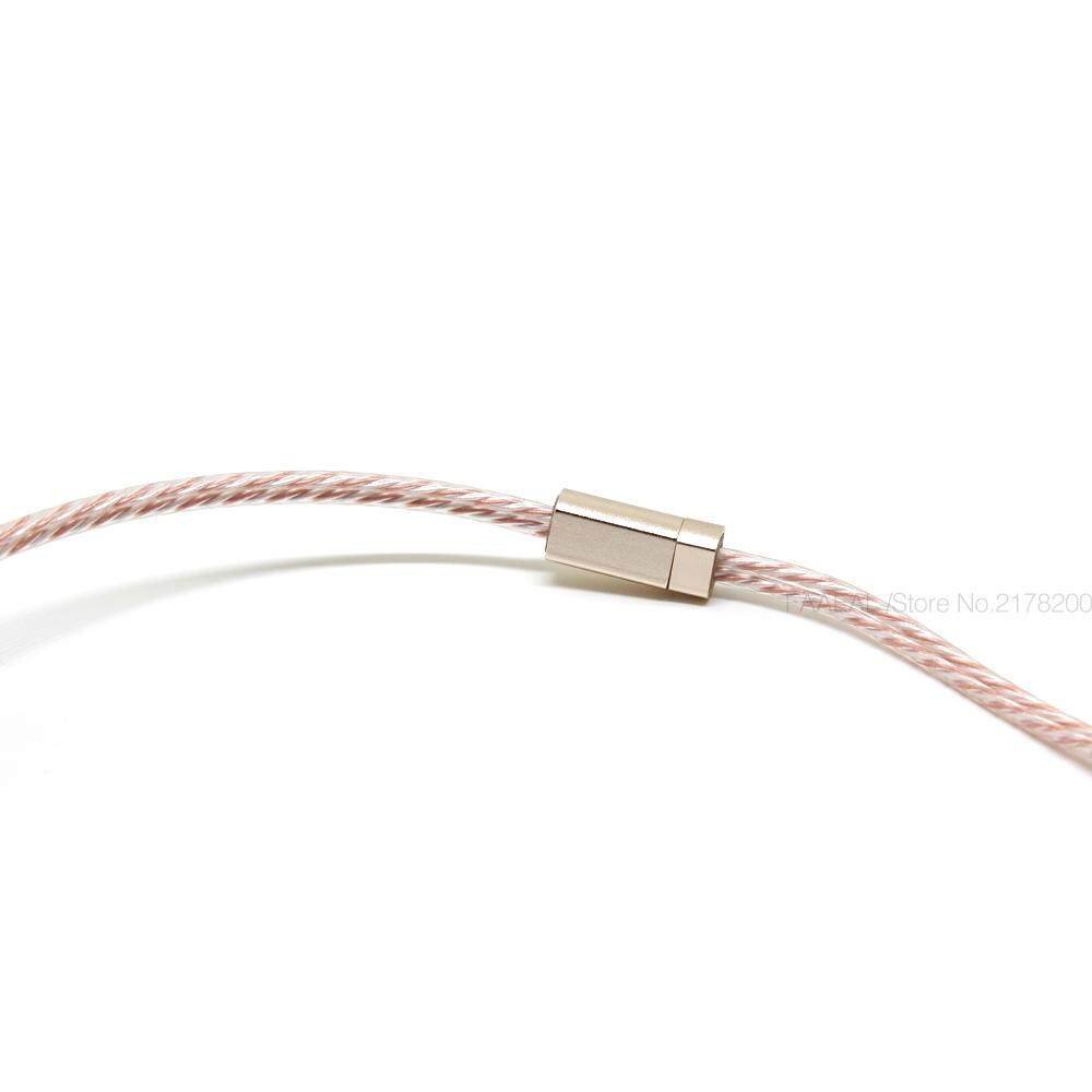 FAAEAL Hand-Made Silver Copper Mixed Earphone Upgrade Cable Headphone ...