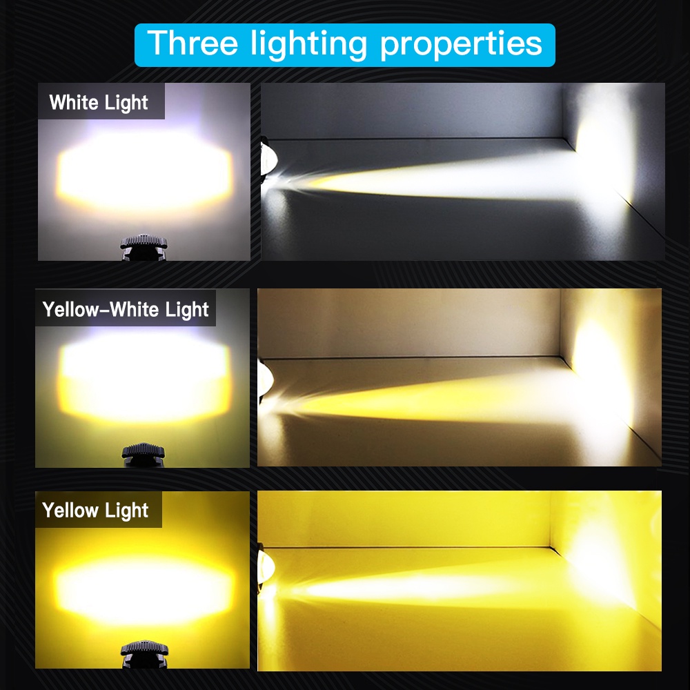 Hot Stock2PCS LED Motorcycle Auxiliary Light Mini Dual Color Led ...