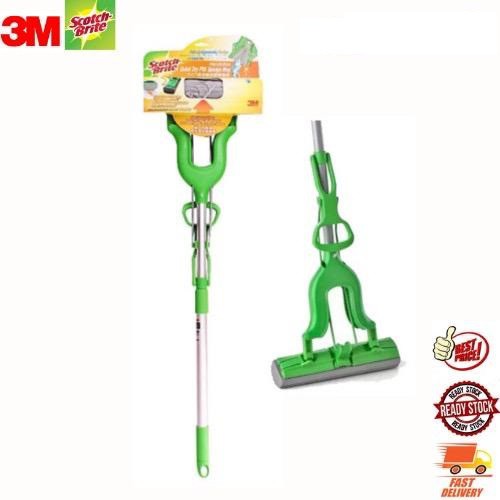 3M Scotch Brite Mop PVA Sponge Mop Hands Free Squeeze Dry Floor ...