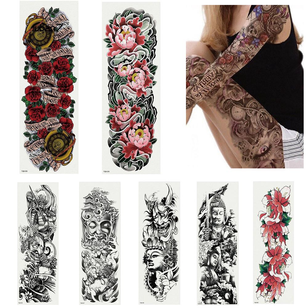 jak* Fashion Fake Temporary Tattoo Sticker Rose Flower Arm Body ...