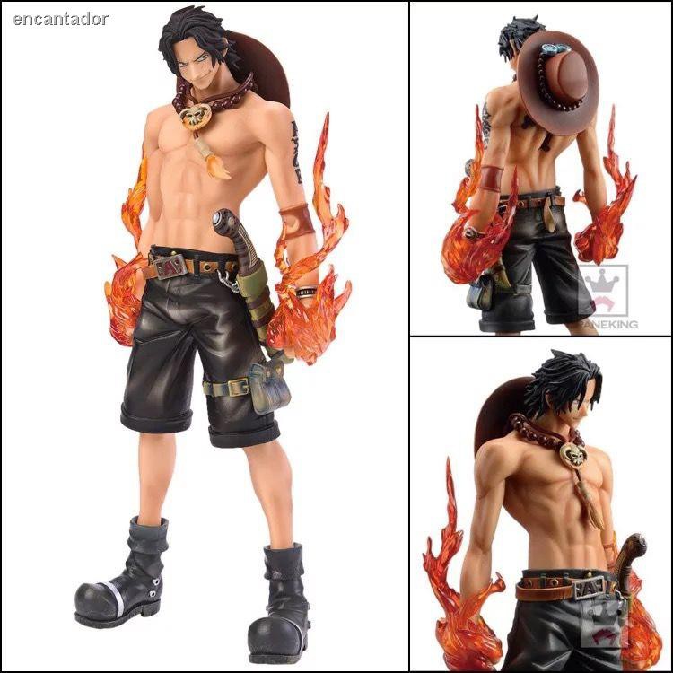 One Piece Handmade Cross Fire Ace Fist Fighting Edition Scene Model ...