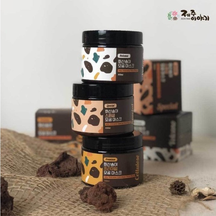 [Jeju Iyagi/story] Cellulose Volcanic Scoria Pore Clay มาส์กหน้า 100 ...