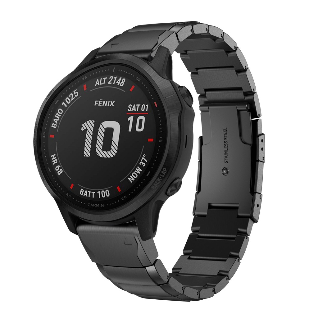 สายนาฬิกาข้อมือสแตนเลสสำหรับ Garmin Fenix 6S 5s 5s plus D 2 Delta S - gyuia319uf - ThaiPick