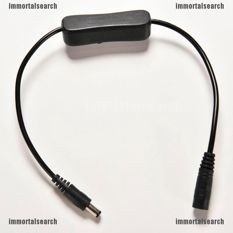 【ICE】 Inline DC Power Switch with 5.5mm x 2.1mm Barrel Connectors for ...