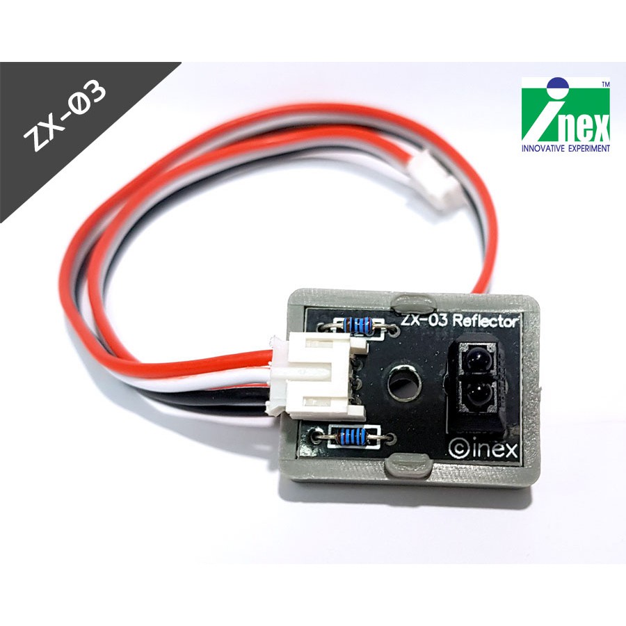 INEX ZX-03 แผงวงจรตรวจจับแสงอินฟราเรดสะท้อน/IR/infrared sensor/เซนเซอร์/ตรวจจับเส้นและวัตถุ/Line ...