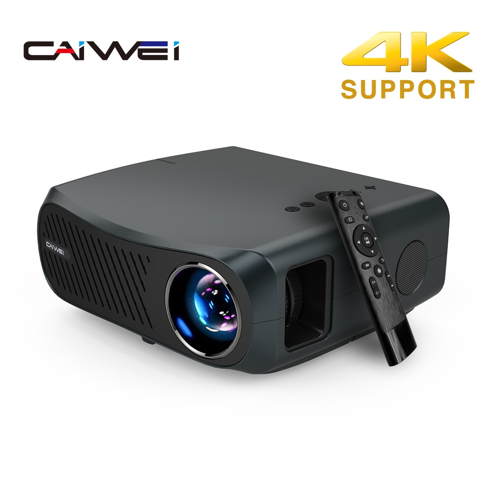 โปรเจคเตอร์โทรศัพท์มือถือCAIWEI A12AB 1080 Full HD Bluetooth WiFi ...