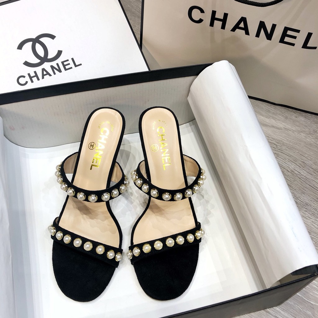 CHANEL 2021 pearl slipper casual sandal flip - qulei_ - ThaiPick