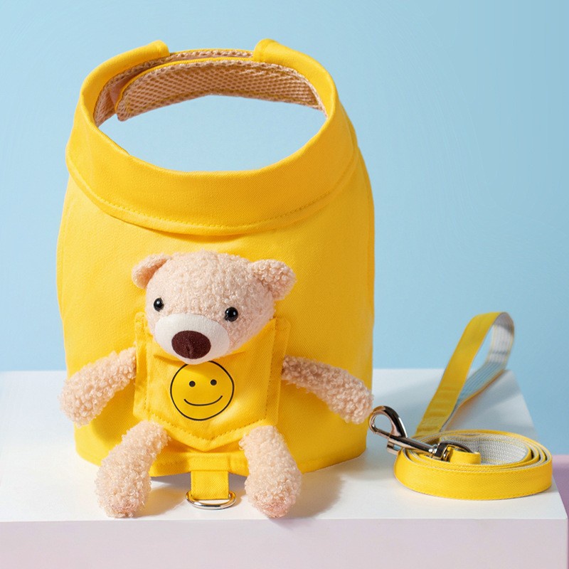 Cute Animal Vest Dog Leash Backpack Adjustable NO PULL Breathable Pet ...