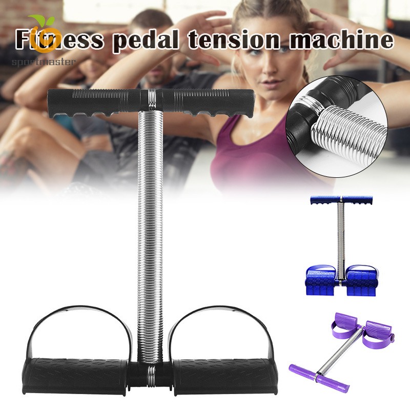 Elastic Sit Up Pull Rope Spring Tension Foot Pedal Abdomen Leg ...
