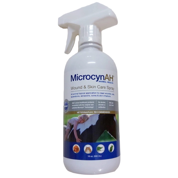 MicrocynAH Wound Skin Care Spray (ขวดใหญ่500 ml) สเปรย์กำจัดเชื้อ คัน ...