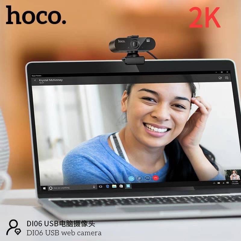 ***พร้อมส่ง*** Hoco Di06 USB Computer Camera 2K - bell.poj - ThaiPick