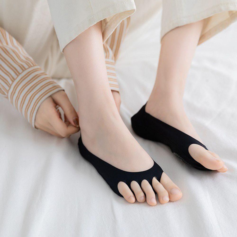 ELEGANT Breathable Women Toe Socks Thin Yoga Split Toe Socks Cotton ...