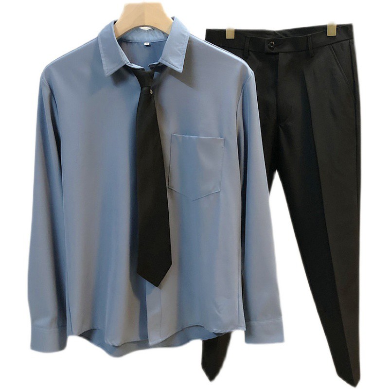 เสื้อแขนยาวลายทางแฟชั่นสไตล์เกาหลี 20210504 Mingqueb33 Th Thaipick