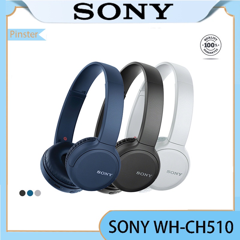 Sony WH-CH510 หูฟังไร้สาย ชุดหูฟังบลูทูธ พร้อมไมโครโฟน สําหรับโทรศัพท์ ...