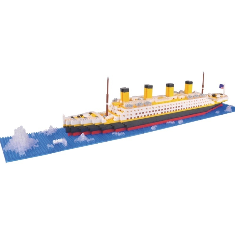 1860pcs No Match RS Cruise Ship Model Boat DIY Building Diamond Blocks ...