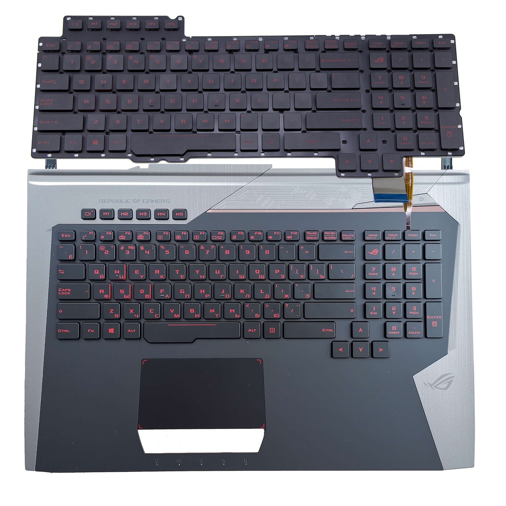 แป้นพิมพ์คอมพิวเตอร์ New Us Russian Ti Keyboard Topcase Cover For Asus ...