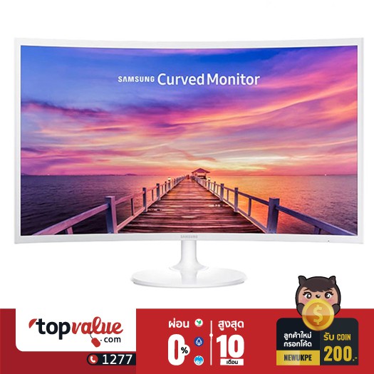 Samsung Monitor Curved 31.5" รุ่น LC32F391FWEXDT - topvalue.com - ThaiPick