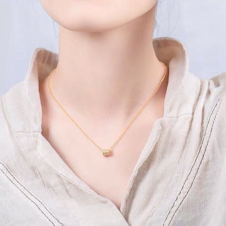 ☁☇ > เงินแท้สุทธิแดงแท้พิเศษ S925 สร้อยคอหญิงเอวเล็ก INS จี้กระดูกไหปลาร้า ทองคำ 18k วัน ...