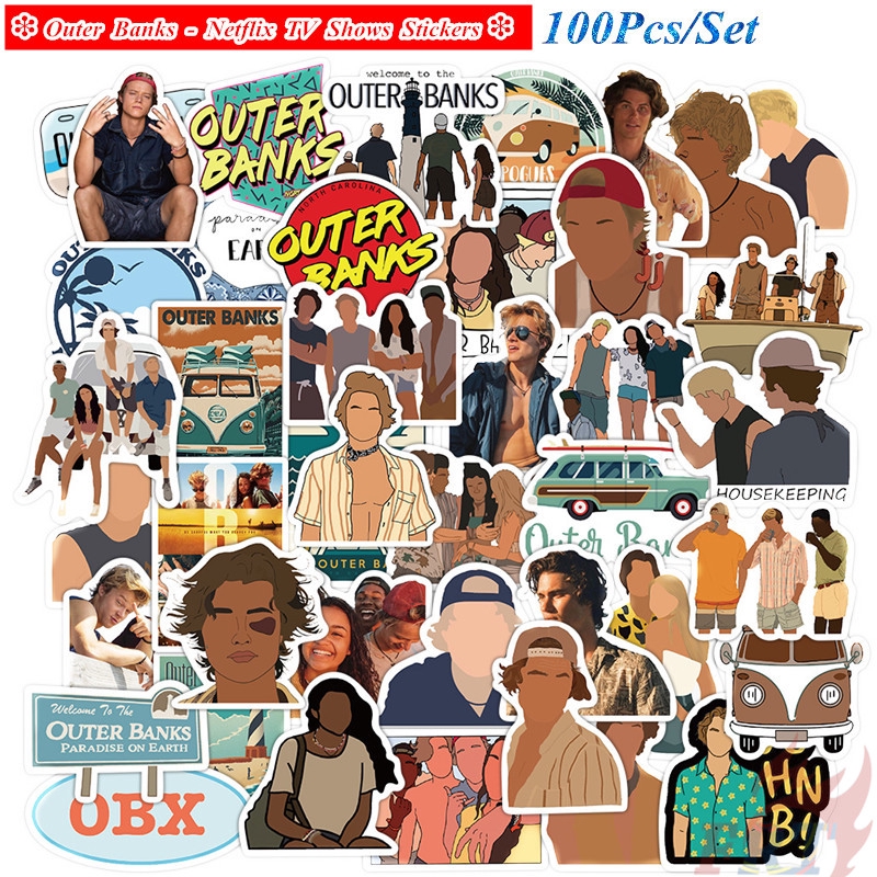 100Pcs/Set Outer Banks Series A สติ๊กเกอร์ DIY Fashion Waterproof ...