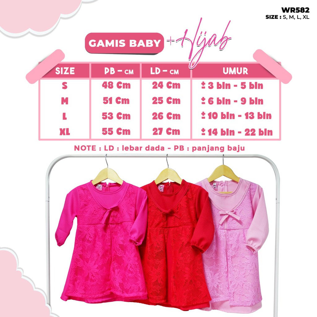 Gamis Baby Girl - Gamis มือจับยาว - Gamis สําหรับเด็กผู้หญิง 3 เดือน ...