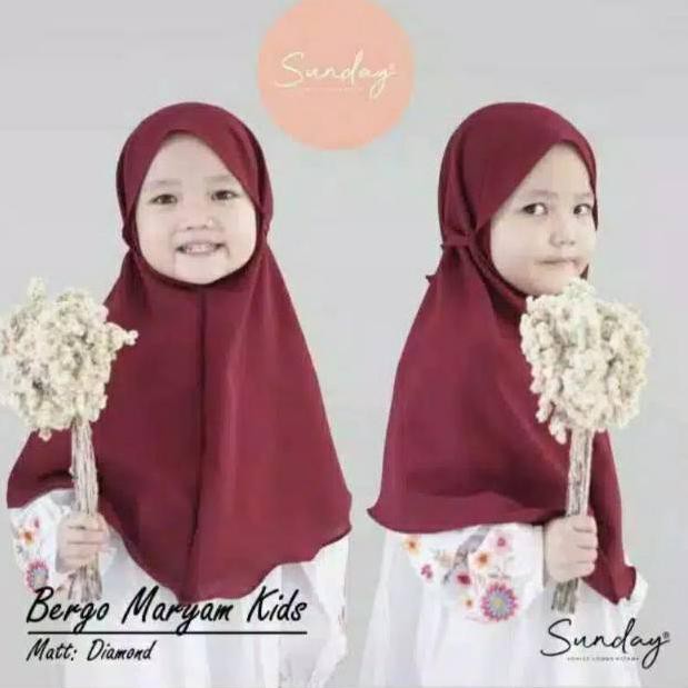 (Sup3R Seller Cs 22ma4ao) Bergo Maryam Kids / ฮิญาบของเล่นสําหรับเด็ก ...