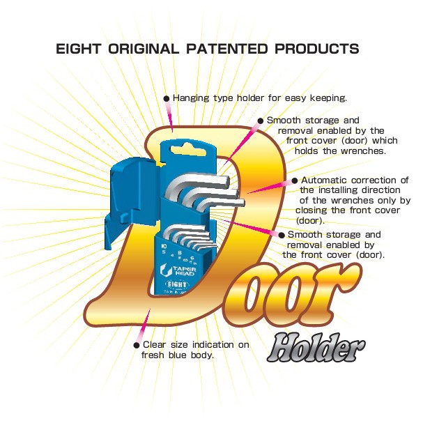 เอท ประแจแอล หกเหลี่ยม ยาว สีขาว ชุด 9 ตัว EIGHT 9 Pc. Long HEX KEY SET (LHS-9D ...